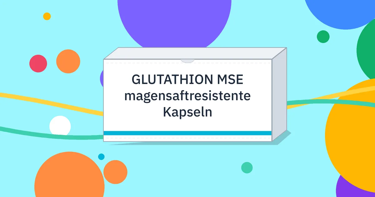 Symbolbild: Packung mit der Aufschrift GLUTATHION MSE magensaftresistente Kapseln (PZN 15821889) – Verfügbarkeit und Bezug in Apotheken in Frankfurt am Main