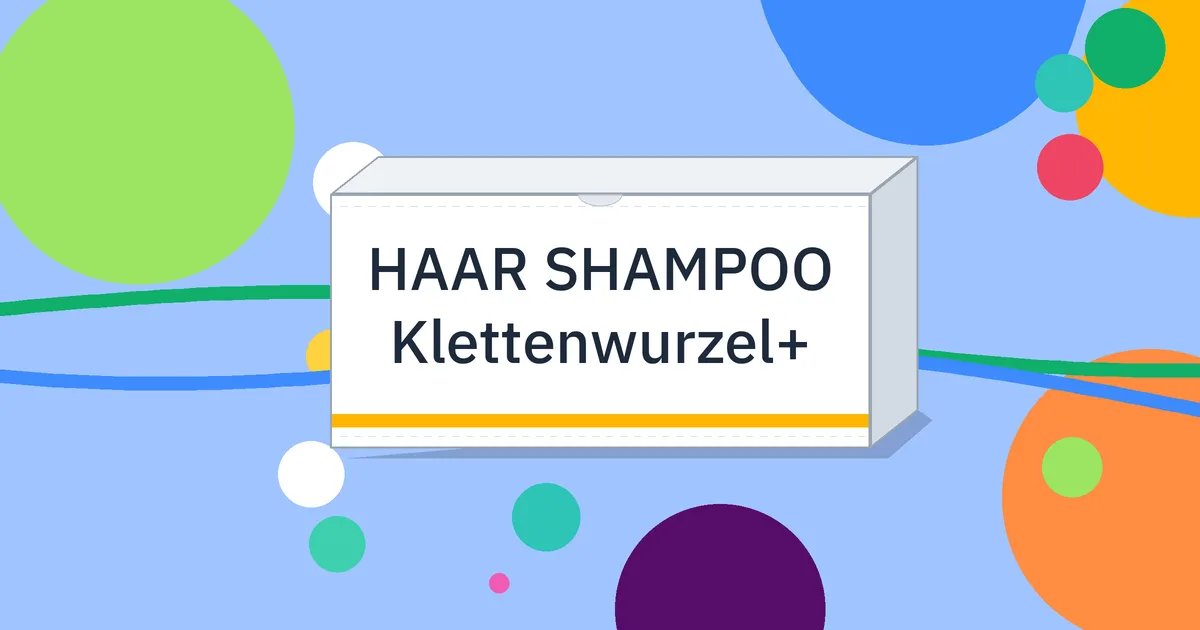 Symbolbild: Packung mit der Aufschrift HAAR SHAMPOO Klettenwurzel+ (PZN 19213744) – Verfügbarkeit und Bezug in Apotheken in Frankfurt am Main