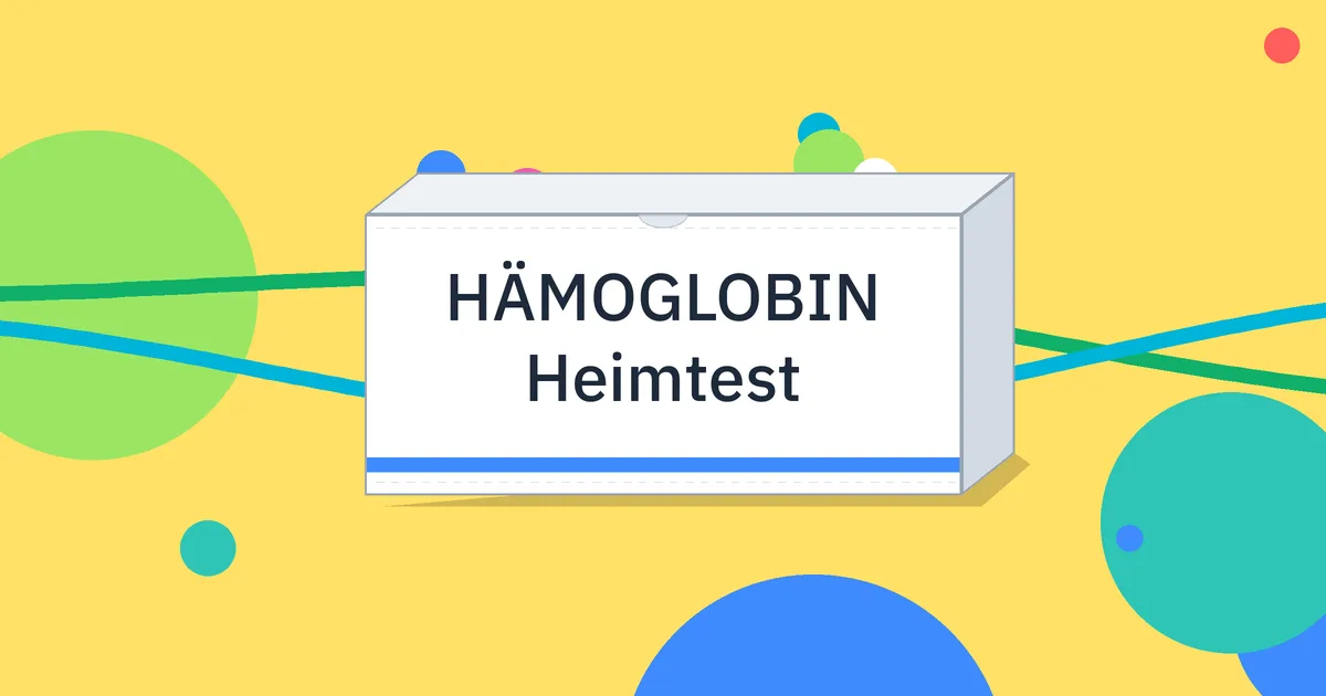 Symbolbild: Packung mit der Aufschrift HÄMOGLOBIN Heimtest (PZN 18186910) – Verfügbarkeit und Bezug in Apotheken in Frankfurt am Main