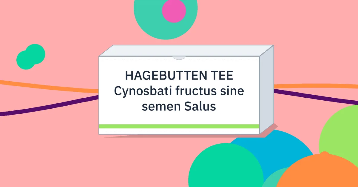 Symbolbild: Packung mit der Aufschrift HAGEBUTTEN TEE Cynosbati fructus sine semen Salus (PZN 09002383) – Verfügbarkeit und Bezug in Apotheken in Frankfurt am Main