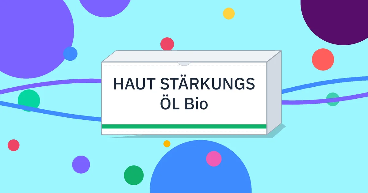Symbolbild: Packung mit der Aufschrift HAUT STÄRKUNGS ÖL Bio (PZN 19972645) – Verfügbarkeit und Bezug in Apotheken in Frankfurt am Main
