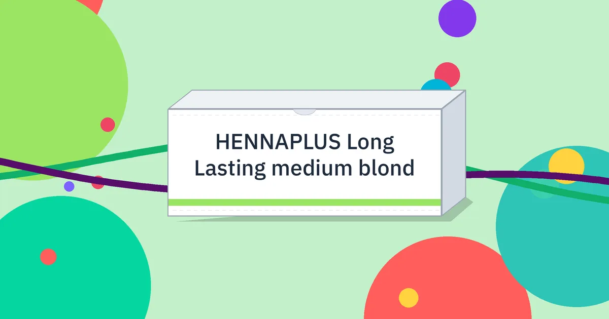 Symbolbild: Packung mit der Aufschrift HENNAPLUS Long Lasting medium blond (PZN 00099731) – Verfügbarkeit und Bezug in Apotheken in Frankfurt am Main