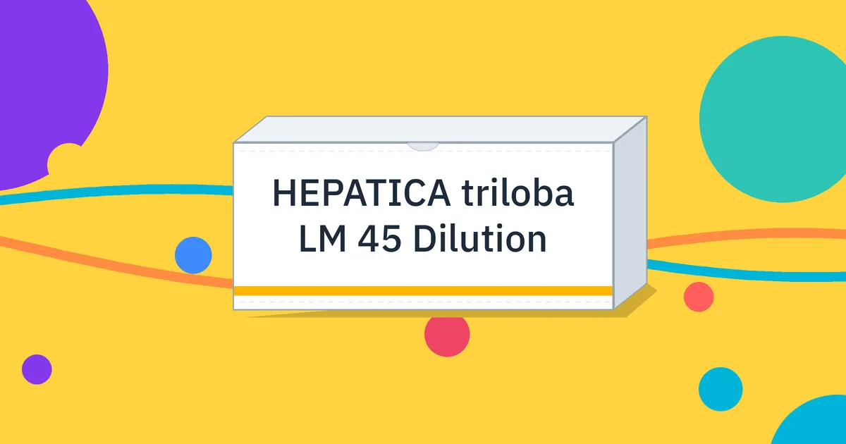 Symbolbild: Packung mit der Aufschrift HEPATICA triloba LM 45 Dilution (PZN 13552356) – Verfügbarkeit und Bezug in Apotheken in Frankfurt am Main