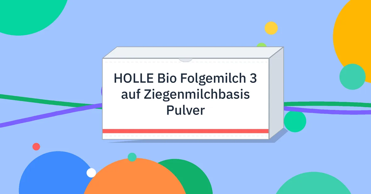 Symbolbild: Packung mit der Aufschrift HOLLE Bio Folgemilch 3 auf Ziegenmilchbasis Pulver (PZN 11022430) – Verfügbarkeit und Bezug in Apotheken in Frankfurt am Main