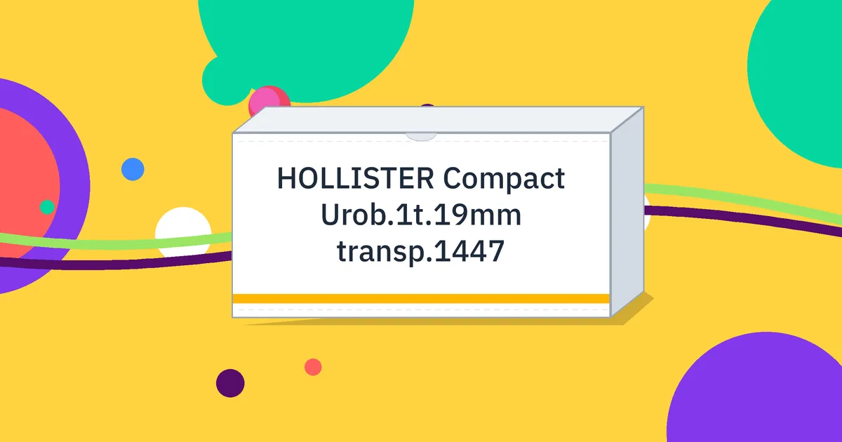 Symbolbild: Packung mit der Aufschrift HOLLISTER Compact Urob.1t.19mm transp.1447 (PZN 06186394) – Verfügbarkeit und Bezug in Apotheken in Frankfurt am Main