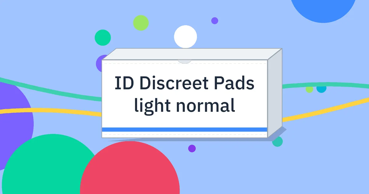 Symbolbild: Packung mit der Aufschrift ID Discreet Pads light normal (PZN 19648815) – Verfügbarkeit und Bezug in Apotheken in Frankfurt am Main