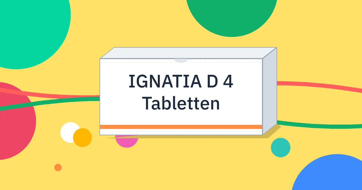 Symbolbild: Packung mit der Aufschrift IGNATIA D 4 Tabletten (PZN 01774005) – Verfügbarkeit und Bezug in Apotheken in Frankfurt am Main
