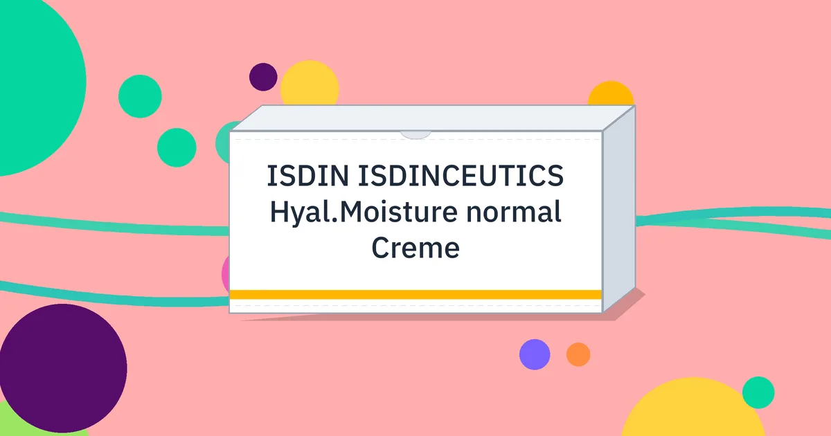 Symbolbild: Packung mit der Aufschrift ISDIN ISDINCEUTICS Hyal.Moisture normal Creme (PZN 17895998) – Verfügbarkeit und Bezug in Apotheken in Frankfurt am Main