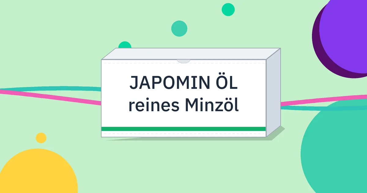 Symbolbild: Packung mit der Aufschrift JAPOMIN ÖL reines Minzöl (PZN 17876883) – Verfügbarkeit und Bezug in Apotheken in Frankfurt am Main