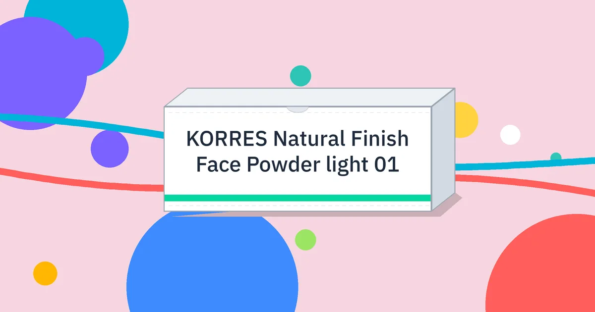 Symbolbild: Packung mit der Aufschrift KORRES Natural Finish Face Powder light 01 (PZN 19900404) – Verfügbarkeit und Bezug in Apotheken in Frankfurt am Main