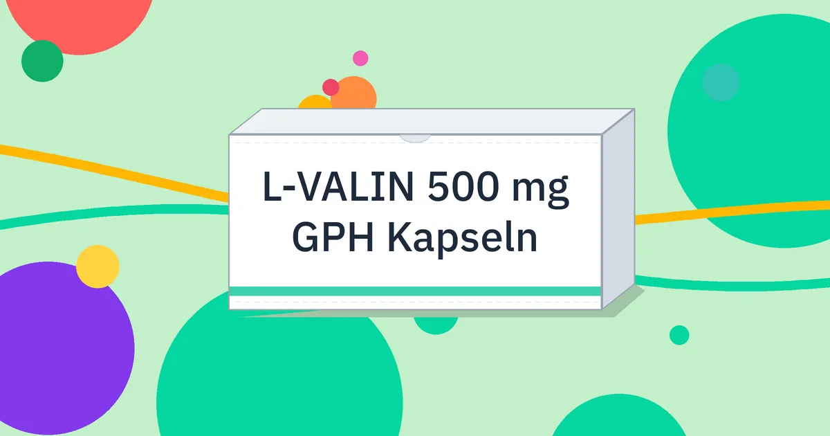 Symbolbild: Packung mit der Aufschrift L-VALIN 500 mg GPH Kapseln (PZN 09918975) – Verfügbarkeit und Bezug in Apotheken in Frankfurt am Main