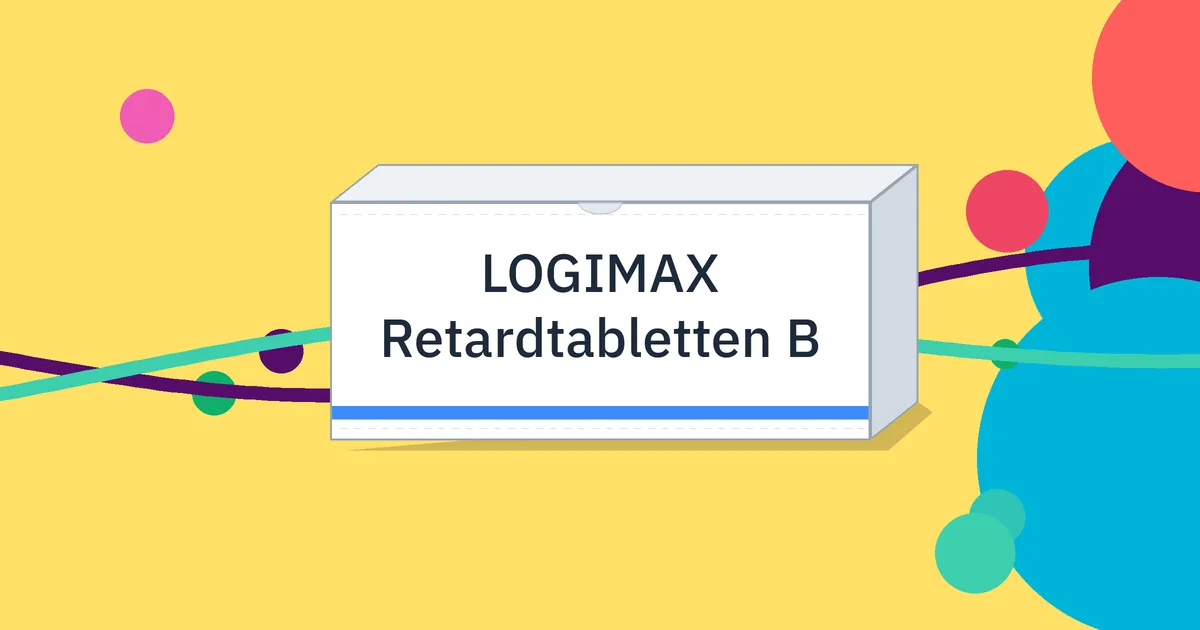 Symbolbild: Packung mit der Aufschrift LOGIMAX Retardtabletten B (PZN 09944576) – Verfügbarkeit und Bezug in Apotheken in Frankfurt am Main