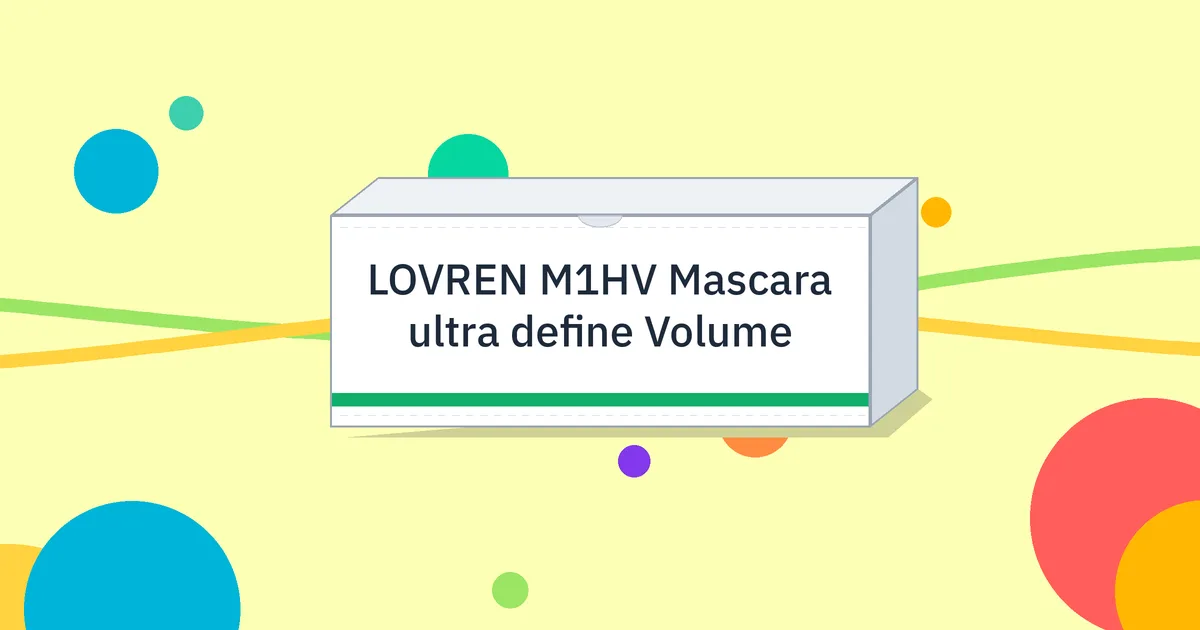 Symbolbild: Packung mit der Aufschrift LOVREN M1HV Mascara ultra define Volume (PZN 20862643) – Verfügbarkeit und Bezug in Apotheken in Frankfurt am Main