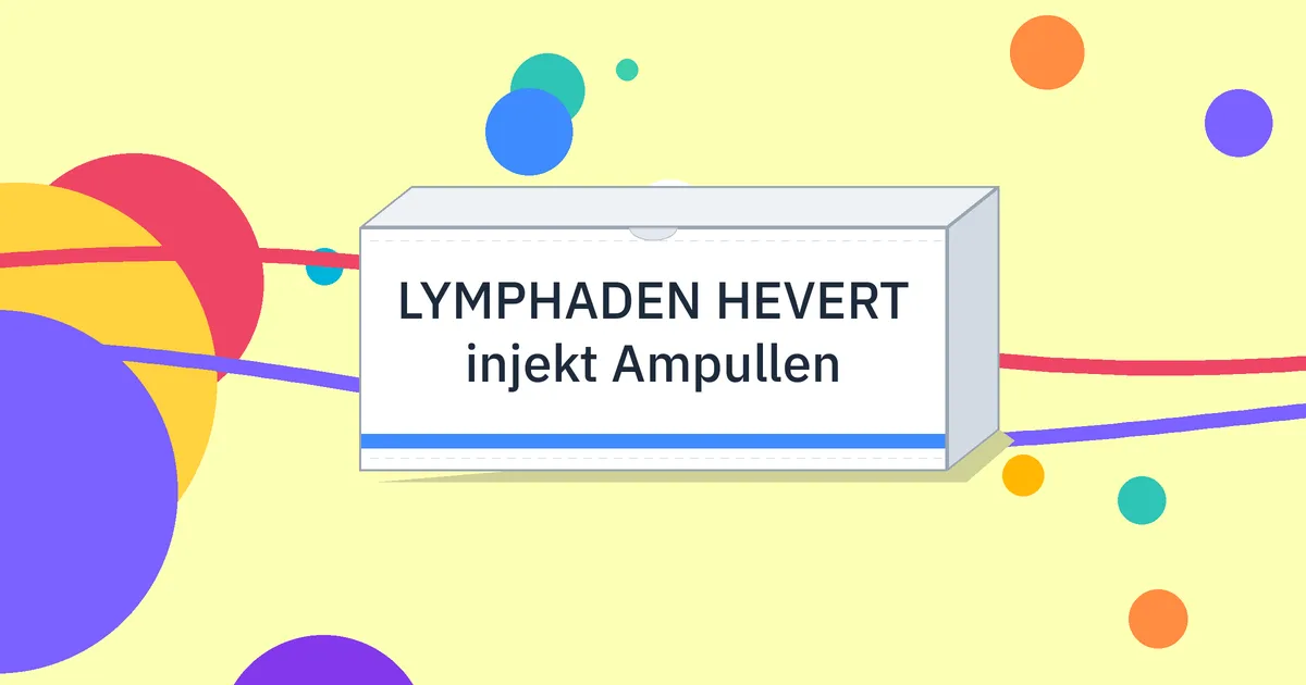 Symbolbild: Packung mit der Aufschrift LYMPHADEN HEVERT injekt Ampullen (PZN 08883861) – Verfügbarkeit und Bezug in Apotheken in Frankfurt am Main