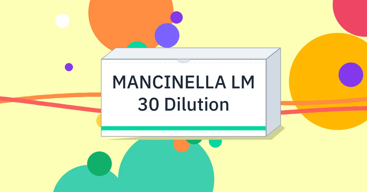 Symbolbild: Packung mit der Aufschrift MANCINELLA LM 30 Dilution (PZN 13541039) – Verfügbarkeit und Bezug in Apotheken in Frankfurt am Main