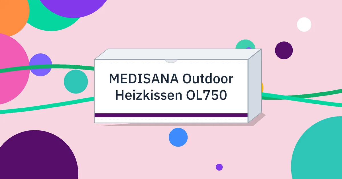 Symbolbild: Packung mit der Aufschrift MEDISANA Outdoor Heizkissen OL750 (PZN 18441319) – Verfügbarkeit und Bezug in Apotheken in Frankfurt am Main