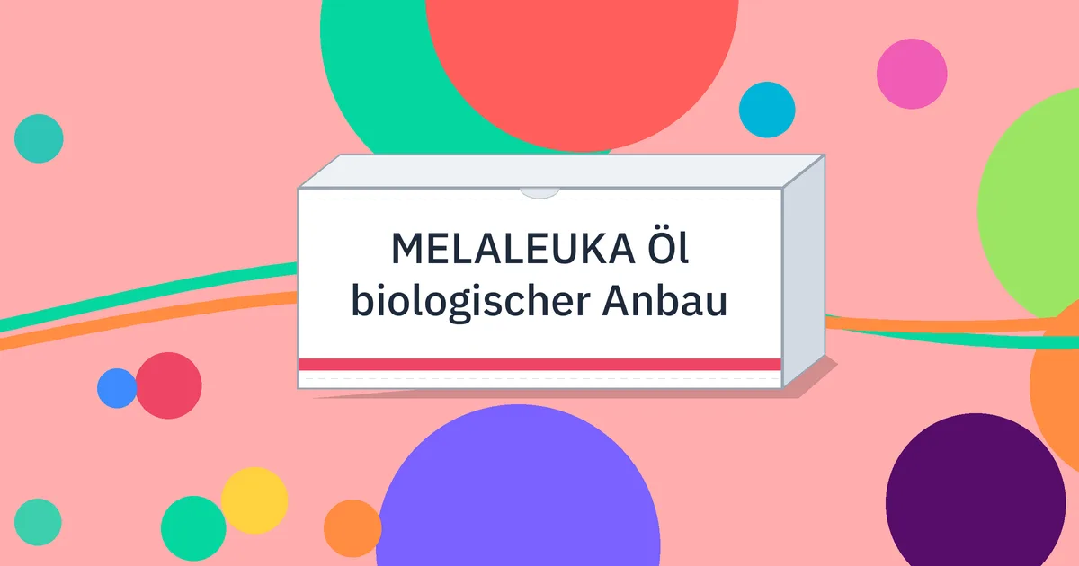 Symbolbild: Packung mit der Aufschrift MELALEUKA Öl biologischer Anbau (PZN 03770833) – Verfügbarkeit und Bezug in Apotheken in Frankfurt am Main