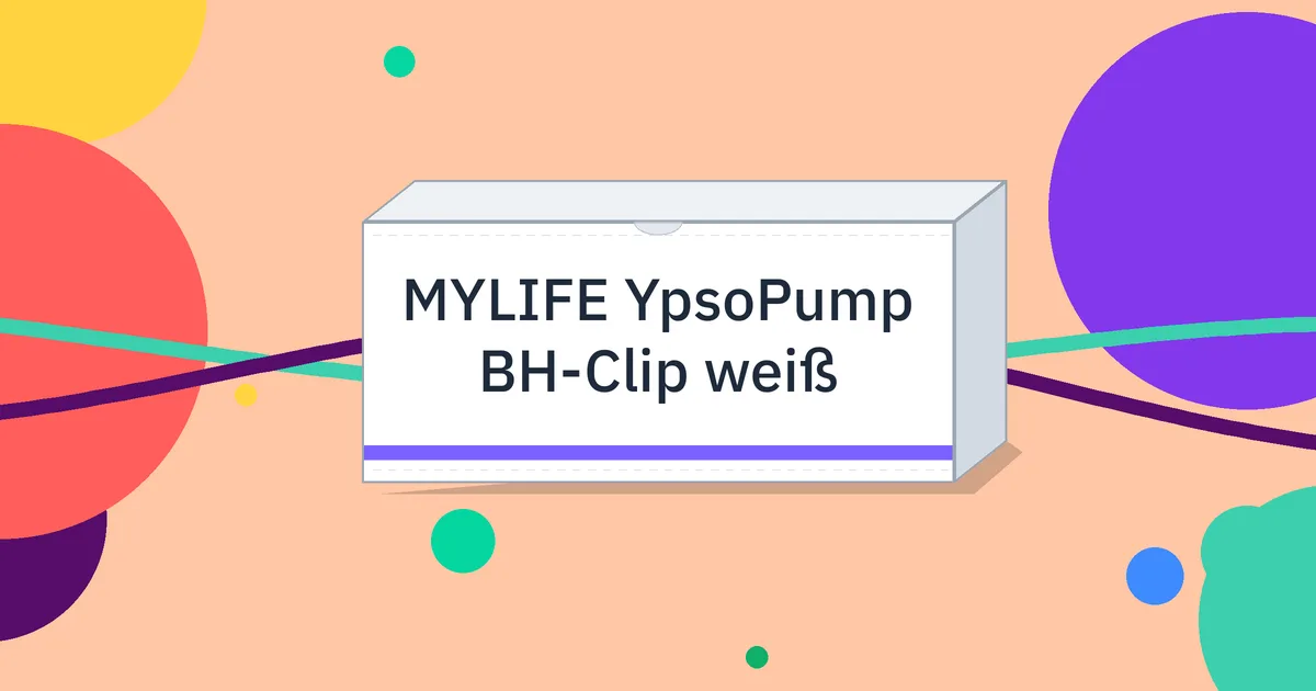 Symbolbild: Packung mit der Aufschrift MYLIFE YpsoPump BH-Clip weiß (PZN 11668089) – Verfügbarkeit und Bezug in Apotheken in Frankfurt am Main