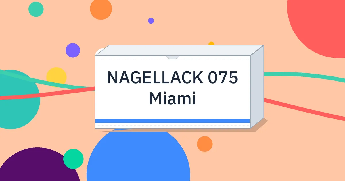 Symbolbild: Packung mit der Aufschrift NAGELLACK 075 Miami (PZN 10849943) – Verfügbarkeit und Bezug in Apotheken in Frankfurt am Main