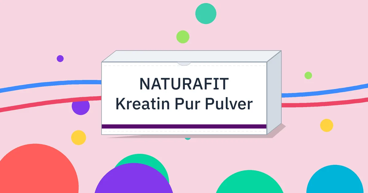 Symbolbild: Packung mit der Aufschrift NATURAFIT Kreatin Pur Pulver (PZN 20409168) – Verfügbarkeit und Bezug in Apotheken in Frankfurt am Main