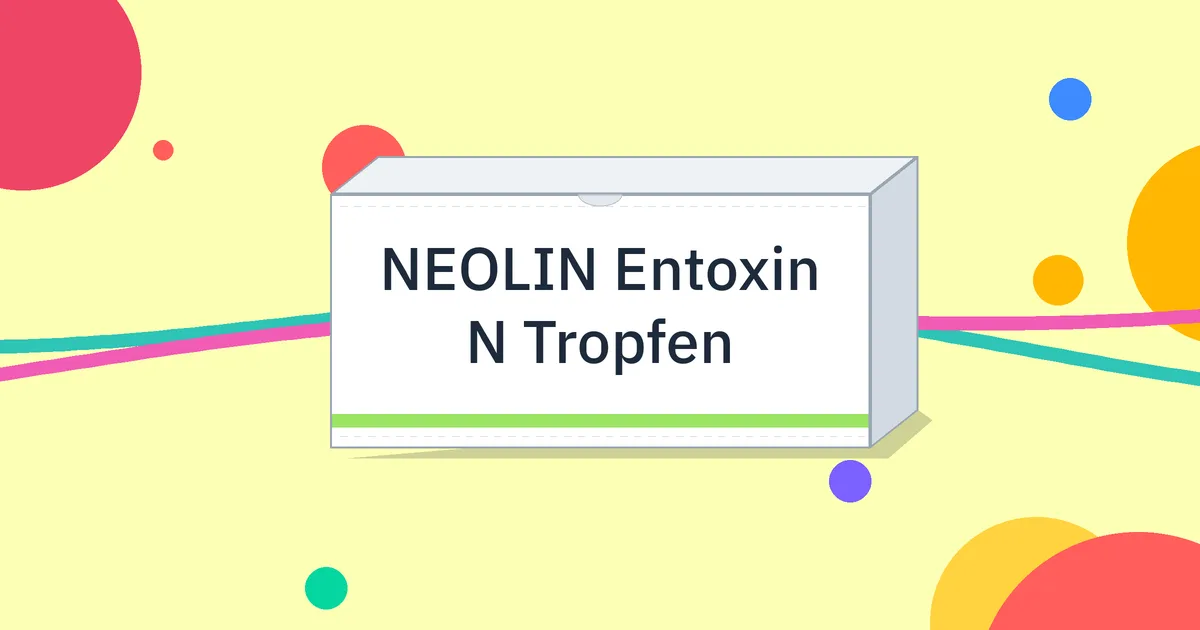 Symbolbild: Packung mit der Aufschrift NEOLIN Entoxin N Tropfen (PZN 06184662) – Verfügbarkeit und Bezug in Apotheken in Frankfurt am Main