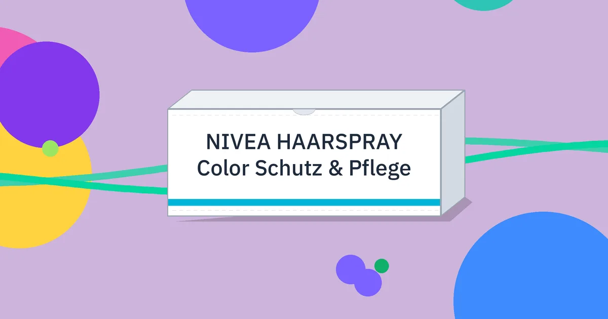 Symbolbild: Packung mit der Aufschrift NIVEA HAARSPRAY Color Schutz & Pflege (PZN 11325544) – Verfügbarkeit und Bezug in Apotheken in Frankfurt am Main