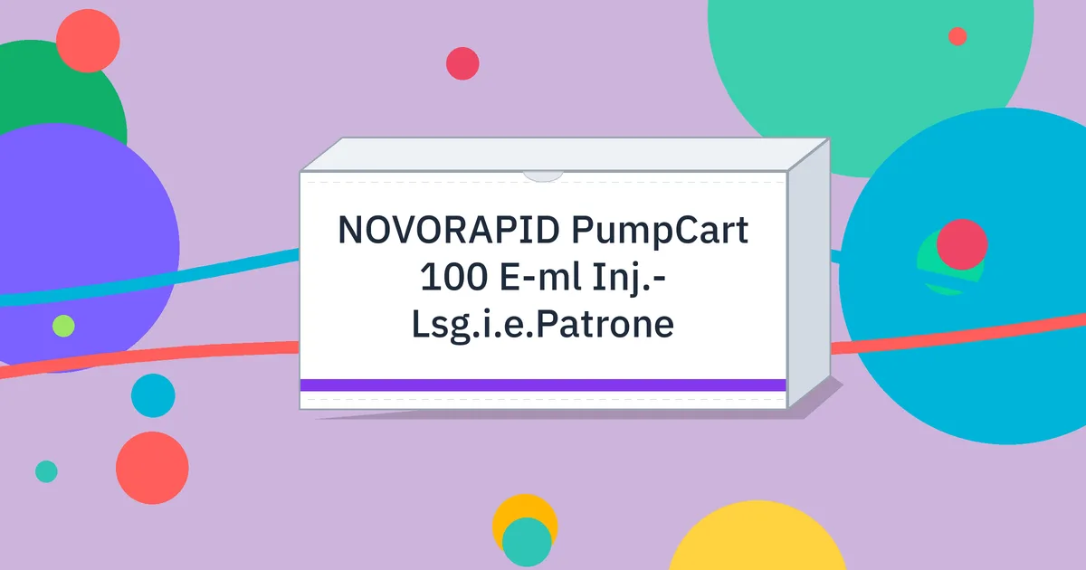 Symbolbild: Packung mit der Aufschrift NOVORAPID PumpCart 100 E-ml Inj.-Lsg.i.e.Patrone (PZN 12659566) – Verfügbarkeit und Bezug in Apotheken in Frankfurt am Main