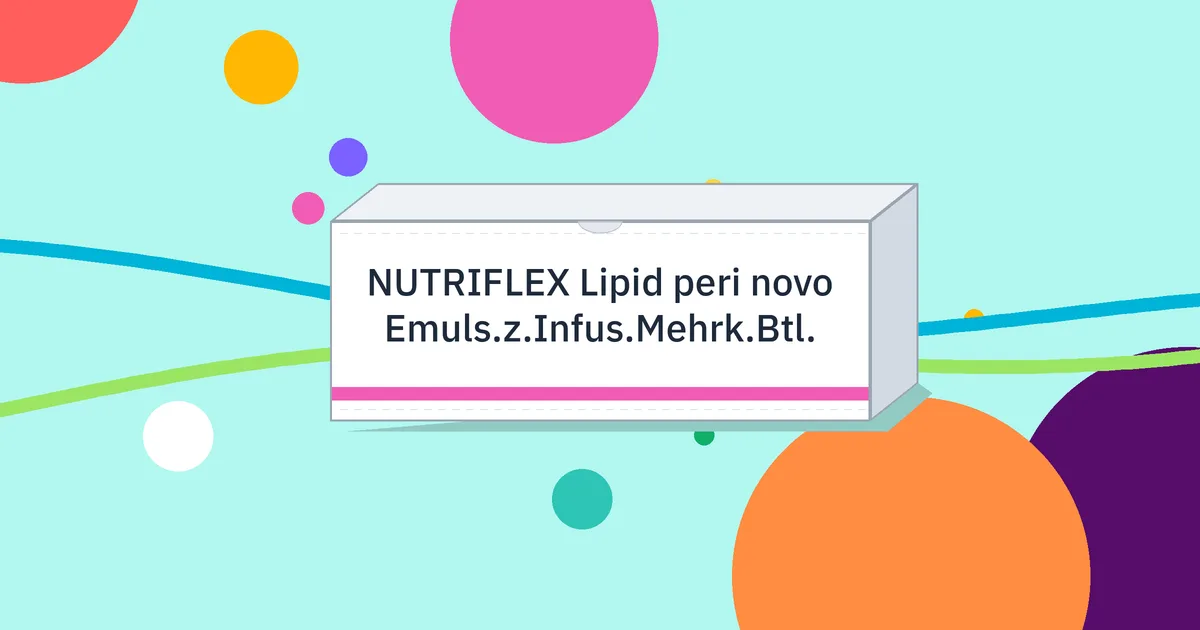 Symbolbild: Packung mit der Aufschrift NUTRIFLEX Lipid peri novo Emuls.z.Infus.Mehrk.Btl. (PZN 09941313) – Verfügbarkeit und Bezug in Apotheken in Frankfurt am Main