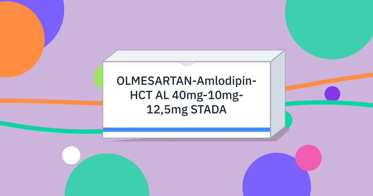 Symbolbild: Packung mit der Aufschrift OLMESARTAN-Amlodipin-HCT AL 40mg-10mg-12,5mg STADA (PZN 20088818) – Verfügbarkeit und Bezug in Apotheken in Frankfurt am Main