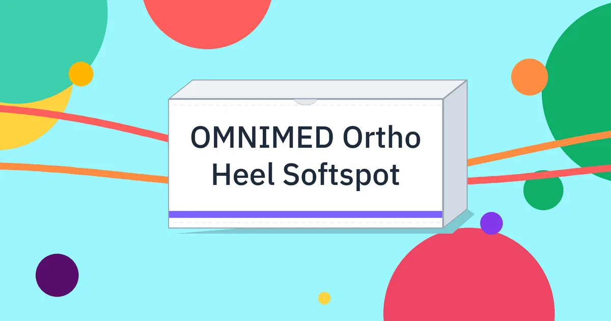 Symbolbild: Packung mit der Aufschrift OMNIMED Ortho Heel Softspot (PZN 16356489) – Verfügbarkeit und Bezug in Apotheken in Frankfurt am Main