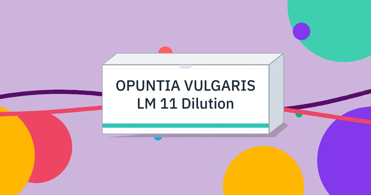 Symbolbild: Packung mit der Aufschrift OPUNTIA VULGARIS LM 11 Dilution (PZN 13627568) – Verfügbarkeit und Bezug in Apotheken in Frankfurt am Main