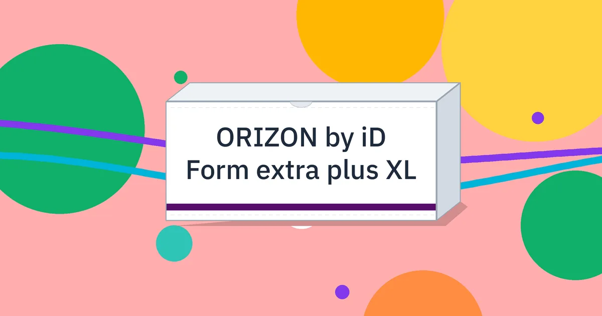 Symbolbild: Packung mit der Aufschrift ORIZON by iD Form extra plus XL (PZN 17996794) – Verfügbarkeit und Bezug in Apotheken in Frankfurt am Main