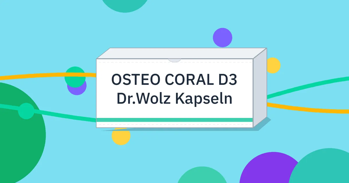 Symbolbild: Packung mit der Aufschrift OSTEO CORAL D3 Dr.Wolz Kapseln (PZN 04538966) – Verfügbarkeit und Bezug in Apotheken in Frankfurt am Main