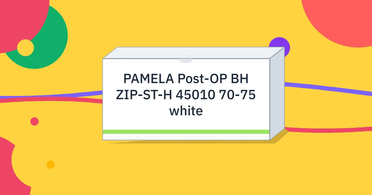 Symbolbild: Packung mit der Aufschrift PAMELA Post-OP BH ZIP-ST-H 45010 70-75 white (PZN 18711440) – Verfügbarkeit und Bezug in Apotheken in Frankfurt am Main
