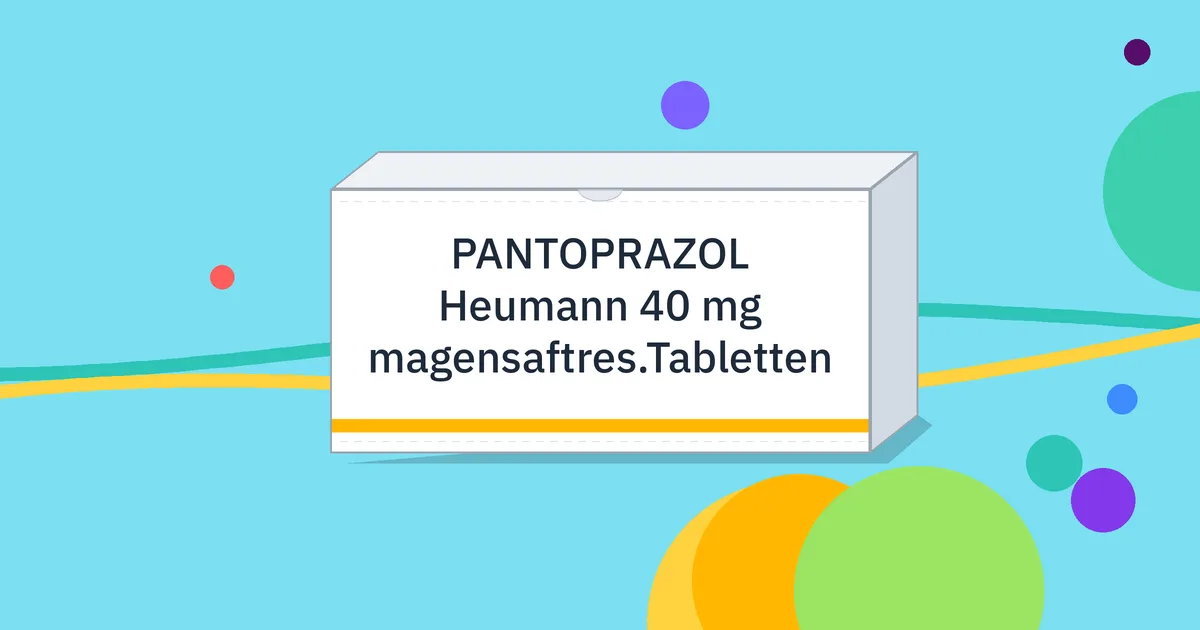 Symbolbild: Packung mit der Aufschrift PANTOPRAZOL Heumann 40 mg magensaftres.Tabletten (PZN 11544134) – Verfügbarkeit und Bezug in Apotheken in Frankfurt am Main