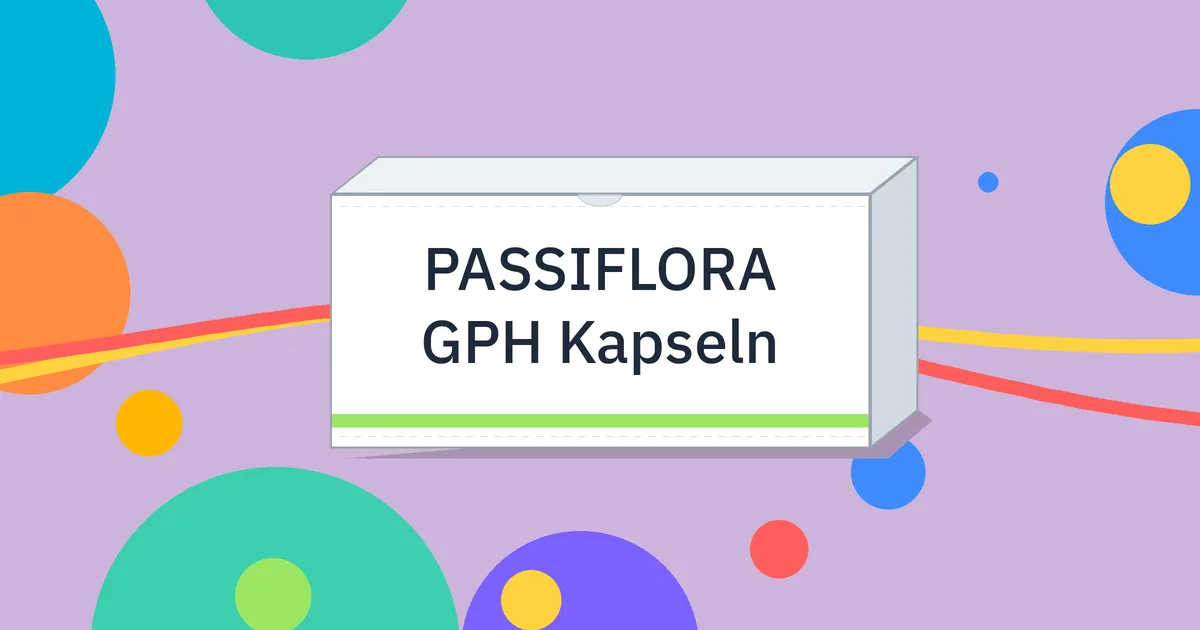 Symbolbild: Packung mit der Aufschrift PASSIFLORA GPH Kapseln (PZN 01696156) – Verfügbarkeit und Bezug in Apotheken in Frankfurt am Main