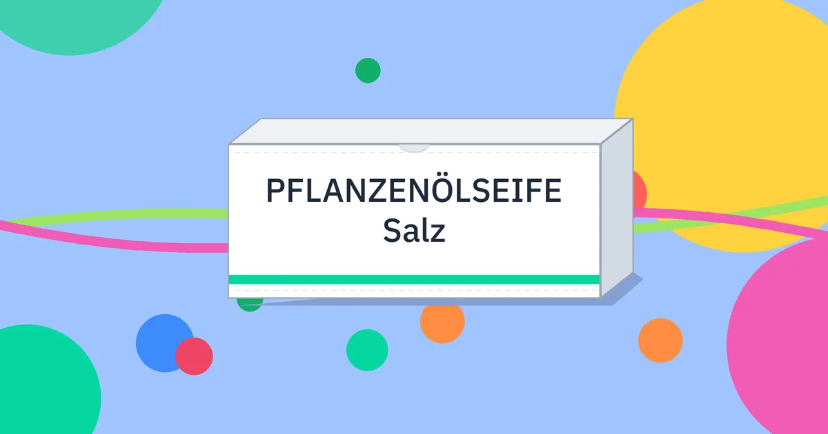 Symbolbild: Packung mit der Aufschrift PFLANZENÖLSEIFE Salz (PZN 17428357) – Verfügbarkeit und Bezug in Apotheken in Frankfurt am Main