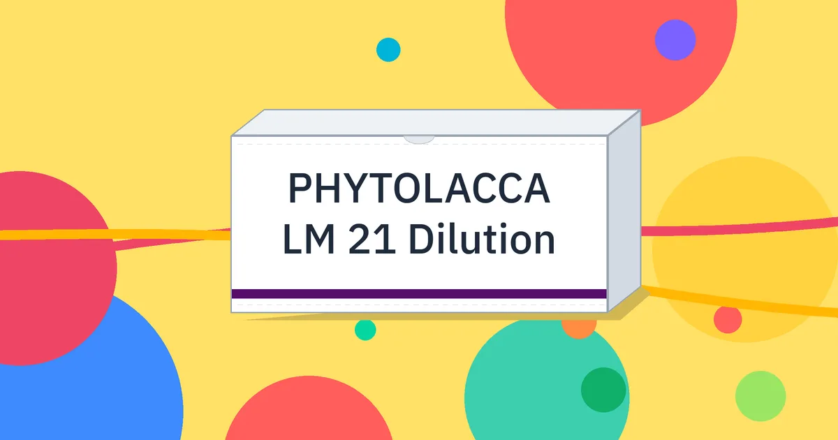 Symbolbild: Packung mit der Aufschrift PHYTOLACCA LM 21 Dilution (PZN 13036347) – Verfügbarkeit und Bezug in Apotheken in Frankfurt am Main