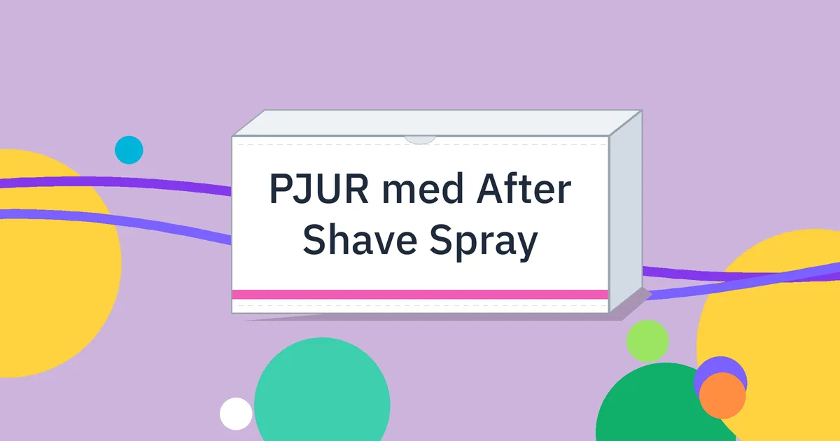 Symbolbild: Packung mit der Aufschrift PJUR med After Shave Spray (PZN 12894988) – Verfügbarkeit und Bezug in Apotheken in Frankfurt am Main