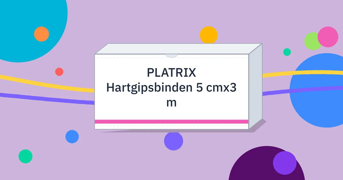 Symbolbild: Packung mit der Aufschrift PLATRIX Hartgipsbinden 5 cmx3 m (PZN 07154077) – Verfügbarkeit und Bezug in Apotheken in Frankfurt am Main
