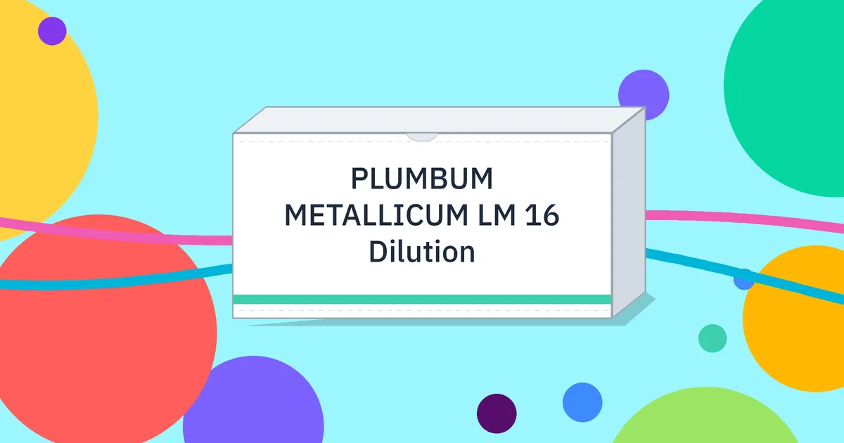 Symbolbild: Packung mit der Aufschrift PLUMBUM METALLICUM LM 16 Dilution (PZN 13041147) – Verfügbarkeit und Bezug in Apotheken in Frankfurt am Main