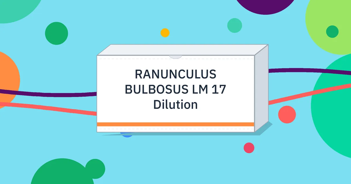 Symbolbild: Packung mit der Aufschrift RANUNCULUS BULBOSUS LM 17 Dilution (PZN 13046297) – Verfügbarkeit und Bezug in Apotheken in Frankfurt am Main