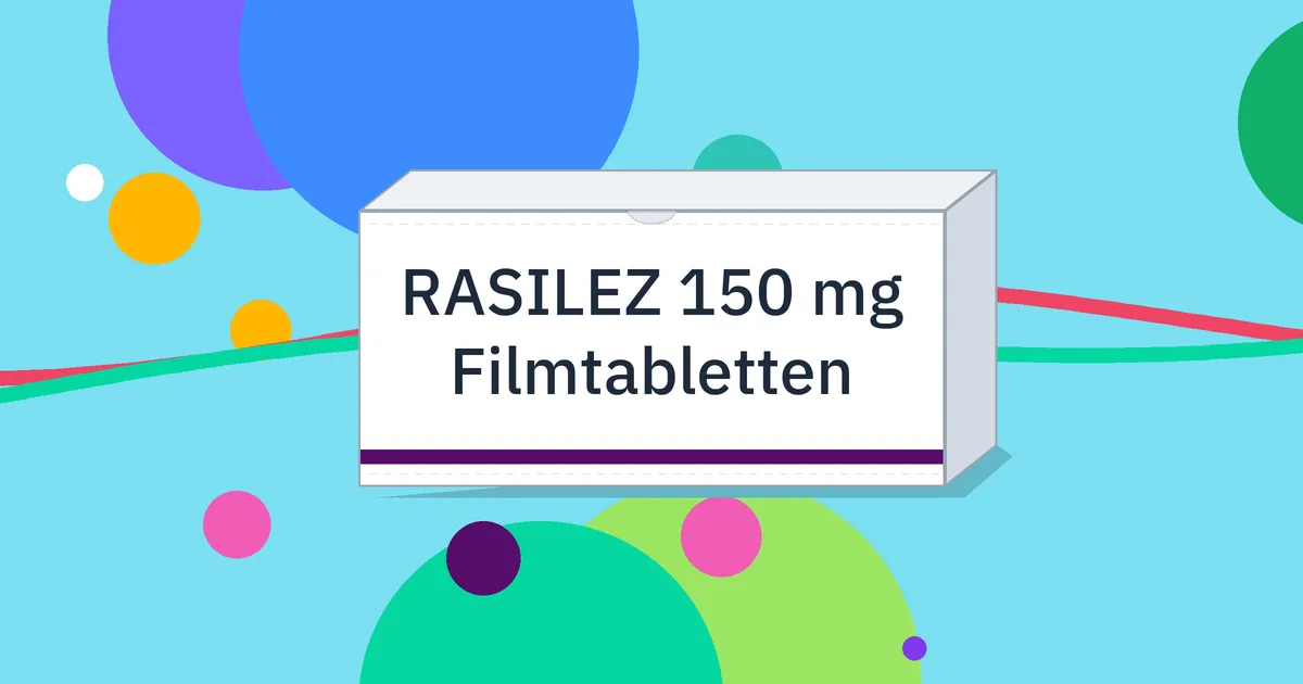 Symbolbild: Packung mit der Aufschrift RASILEZ 150 mg Filmtabletten (PZN 05112695) – Verfügbarkeit und Bezug in Apotheken in Frankfurt am Main