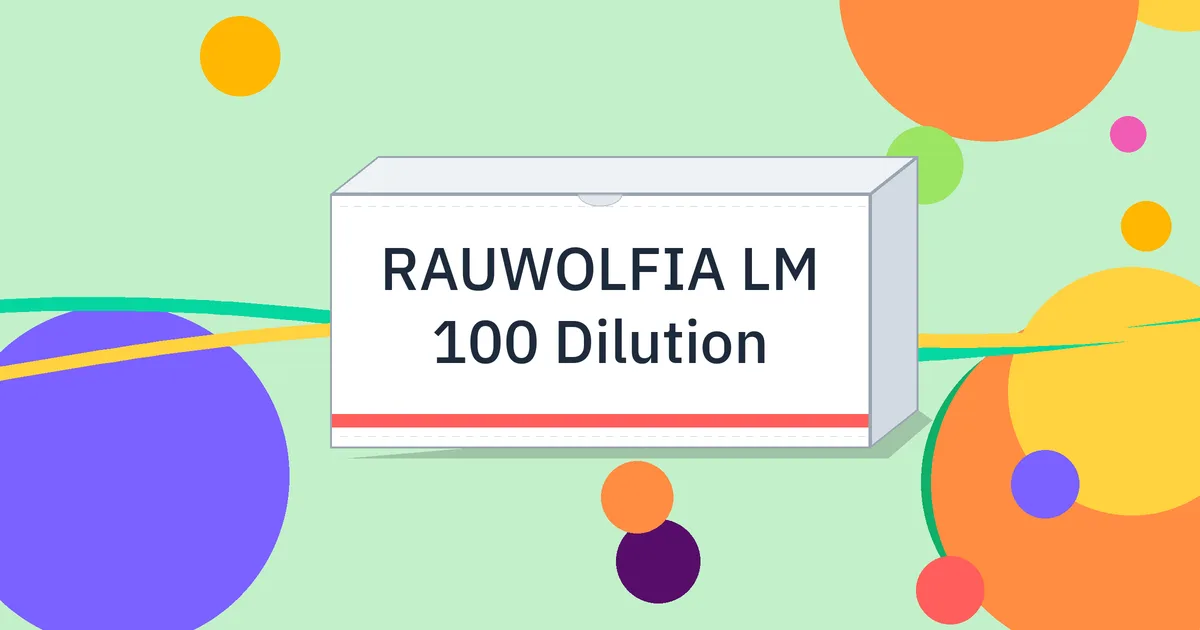 Symbolbild: Packung mit der Aufschrift RAUWOLFIA LM 100 Dilution (PZN 13046920) – Verfügbarkeit und Bezug in Apotheken in Frankfurt am Main