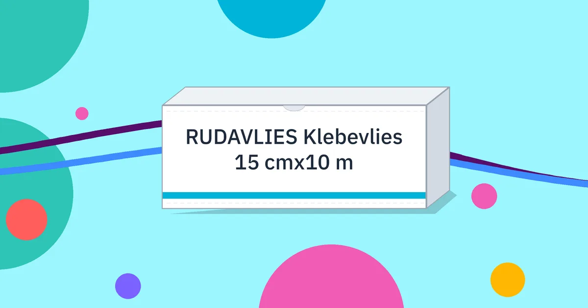 Symbolbild: Packung mit der Aufschrift RUDAVLIES Klebevlies 15 cmx10 m (PZN 04458457) – Verfügbarkeit und Bezug in Apotheken in Frankfurt am Main
