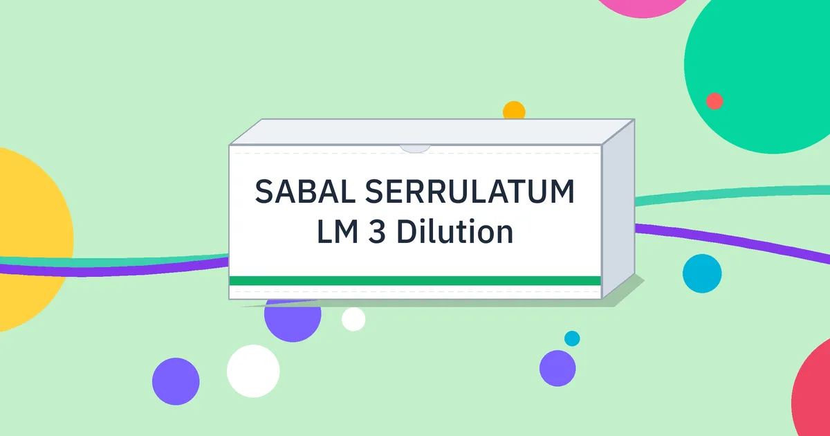 Symbolbild: Packung mit der Aufschrift SABAL SERRULATUM LM 3 Dilution (PZN 13174894) – Verfügbarkeit und Bezug in Apotheken in Frankfurt am Main