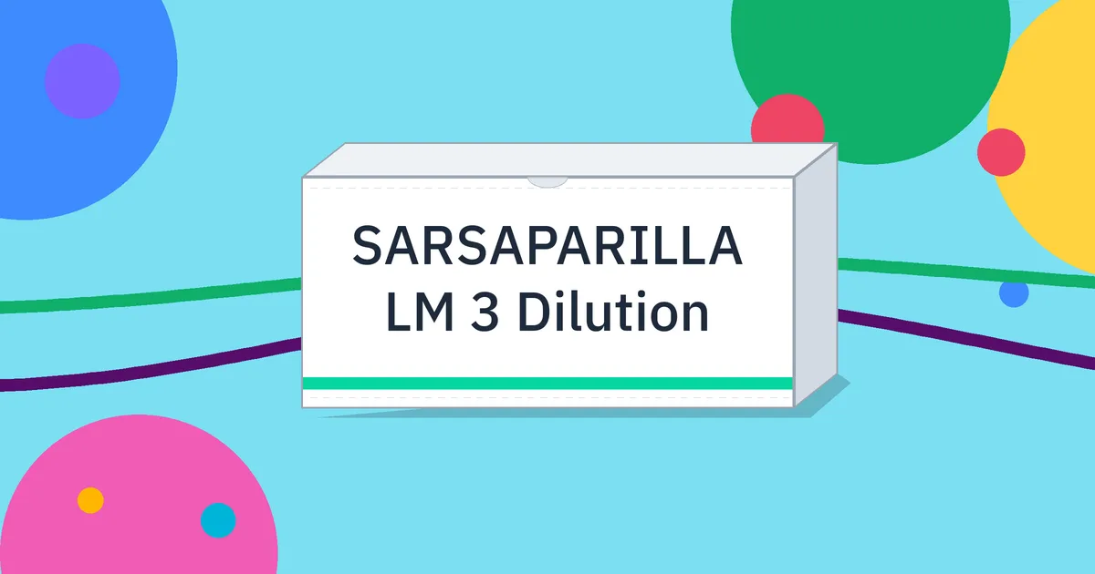 Symbolbild: Packung mit der Aufschrift SARSAPARILLA LM 3 Dilution (PZN 13182994) – Verfügbarkeit und Bezug in Apotheken in Frankfurt am Main
