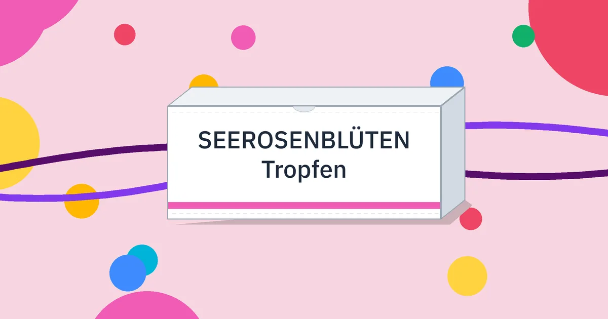 Symbolbild: Packung mit der Aufschrift SEEROSENBLÜTEN Tropfen (PZN 19204834) – Verfügbarkeit und Bezug in Apotheken in Frankfurt am Main