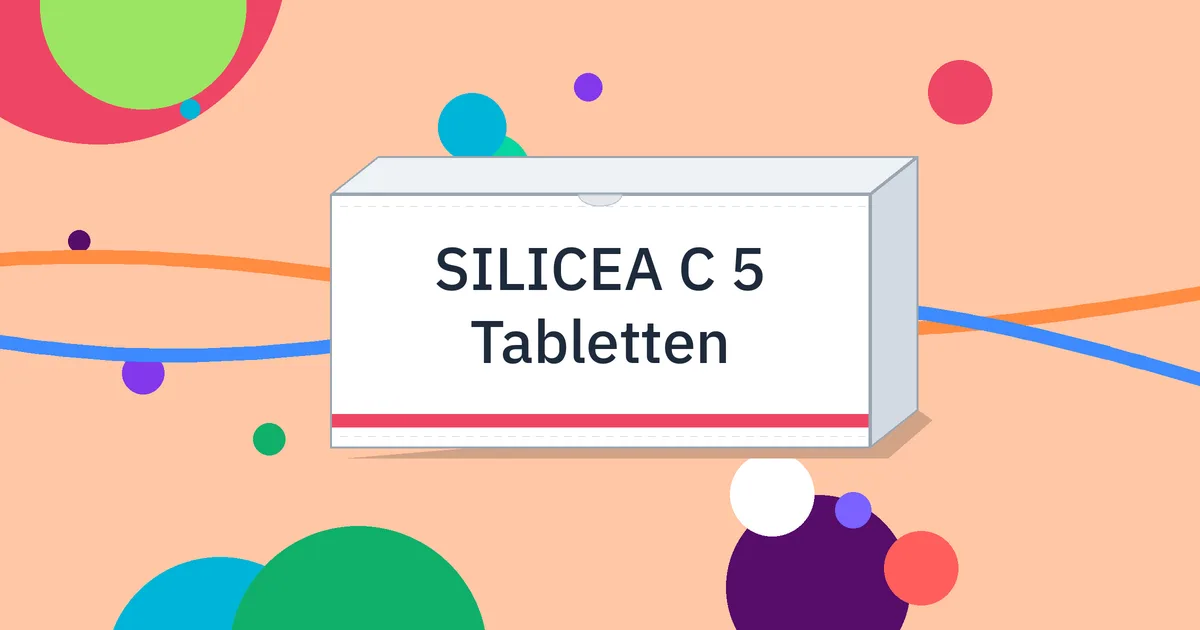 Symbolbild: Packung mit der Aufschrift SILICEA C 5 Tabletten (PZN 04872866) – Verfügbarkeit und Bezug in Apotheken in Frankfurt am Main