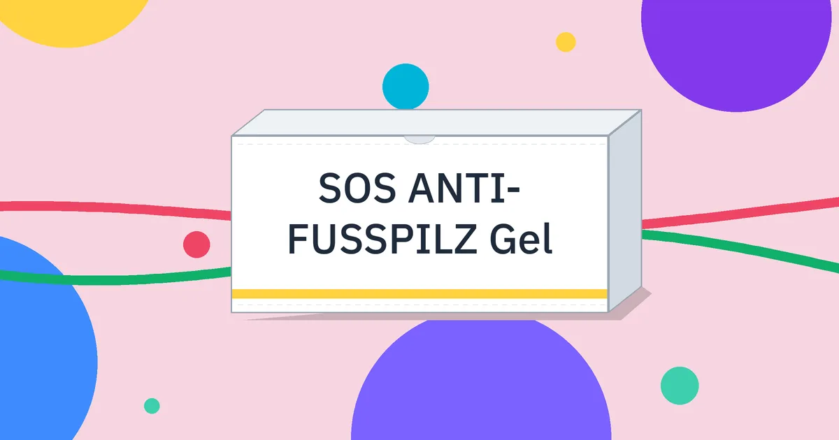 Symbolbild: Packung mit der Aufschrift SOS ANTI-FUSSPILZ Gel (PZN 16955698) – Verfügbarkeit und Bezug in Apotheken in Frankfurt am Main